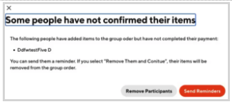 Group Orders FAQ