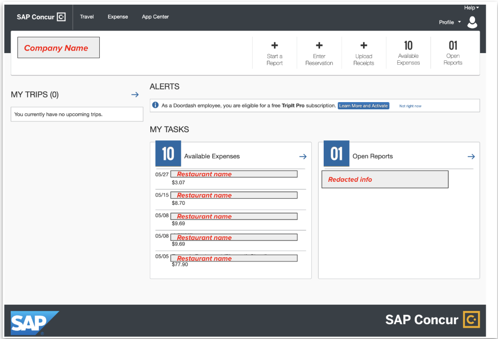 SAP Concur Integration