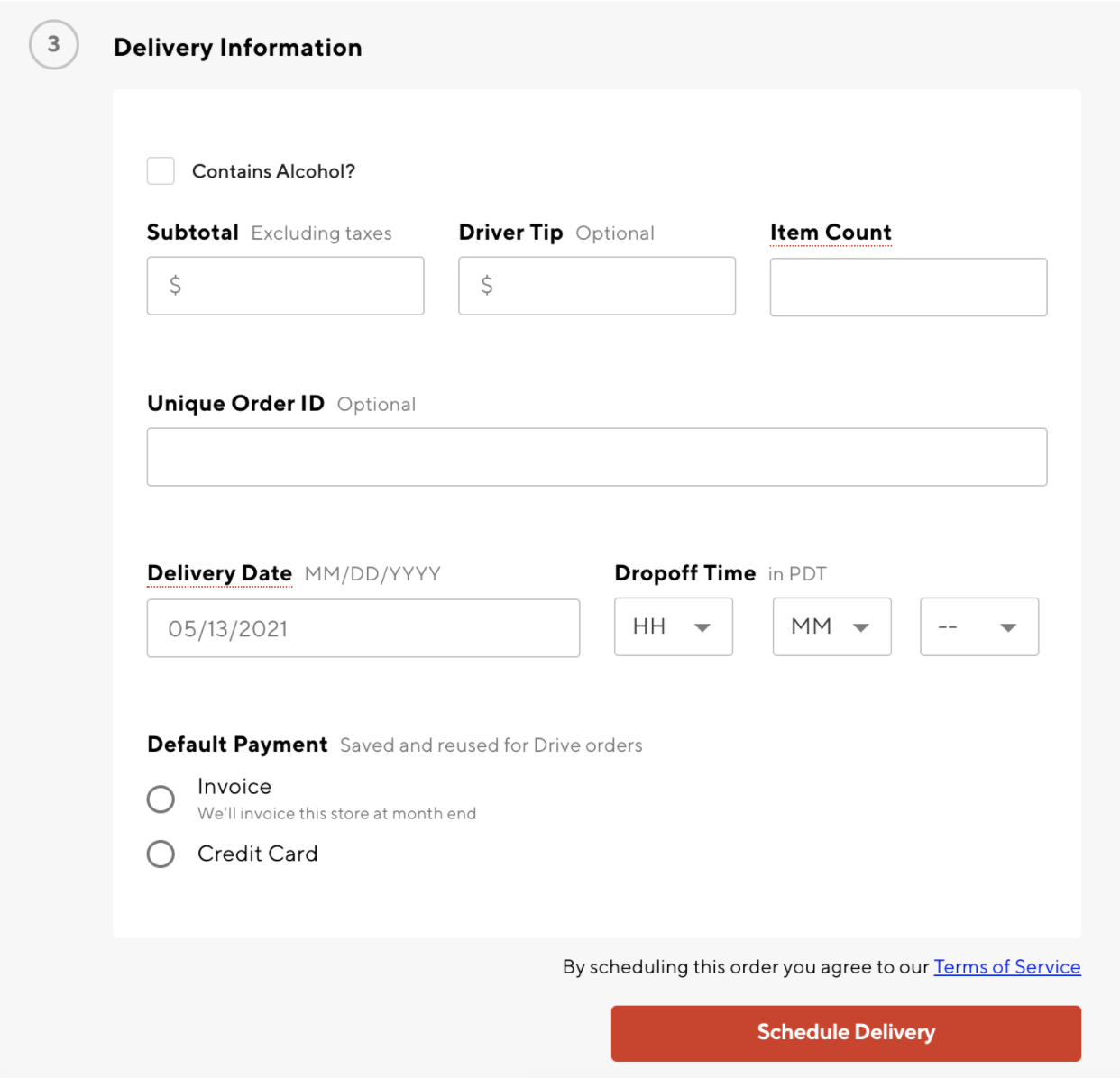 DoorDash Drive Portal
