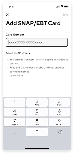 Use Your SNAP Benefits on DoorDash
