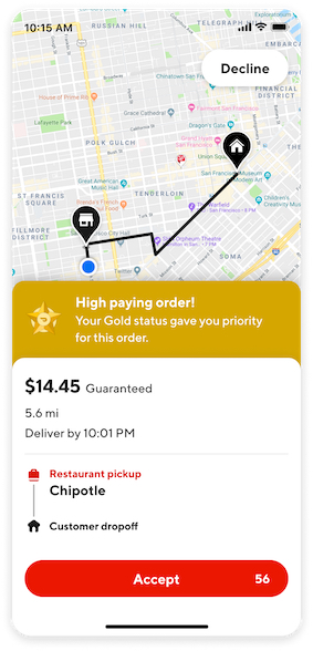 Dasher Rewards Program Pilot