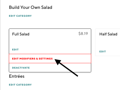 How can I sort categories, items, and modifiers on my menu?