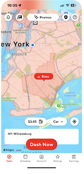 New Dasher: Navigating Reserved Zones