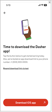 Dasher Signup Process