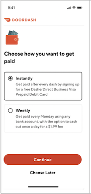 Dasher Signup Process