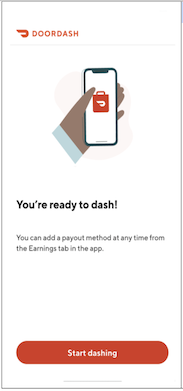 Dasher Signup Process