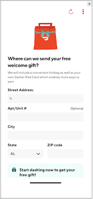 Dasher Signup Process