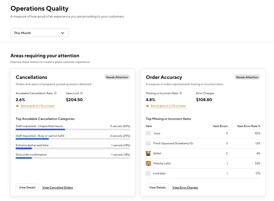 What is service quality reporting?