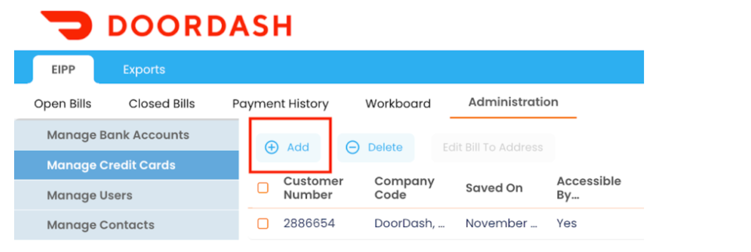 DoorDash Merchant Invoicing Portal (powered by HighRadius)