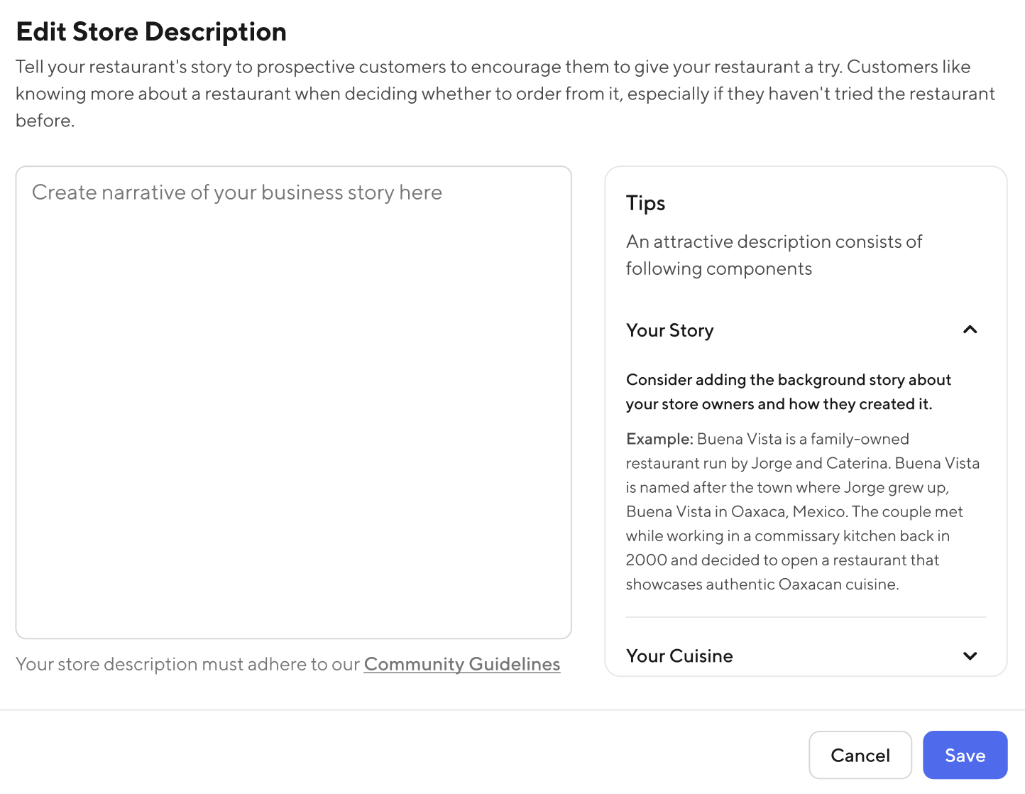 How to Update Your Store Description in the Merchant Portal