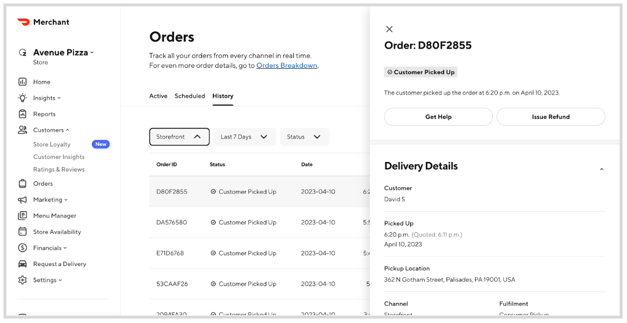 How to refund your Storefront customers in Merchant Portal