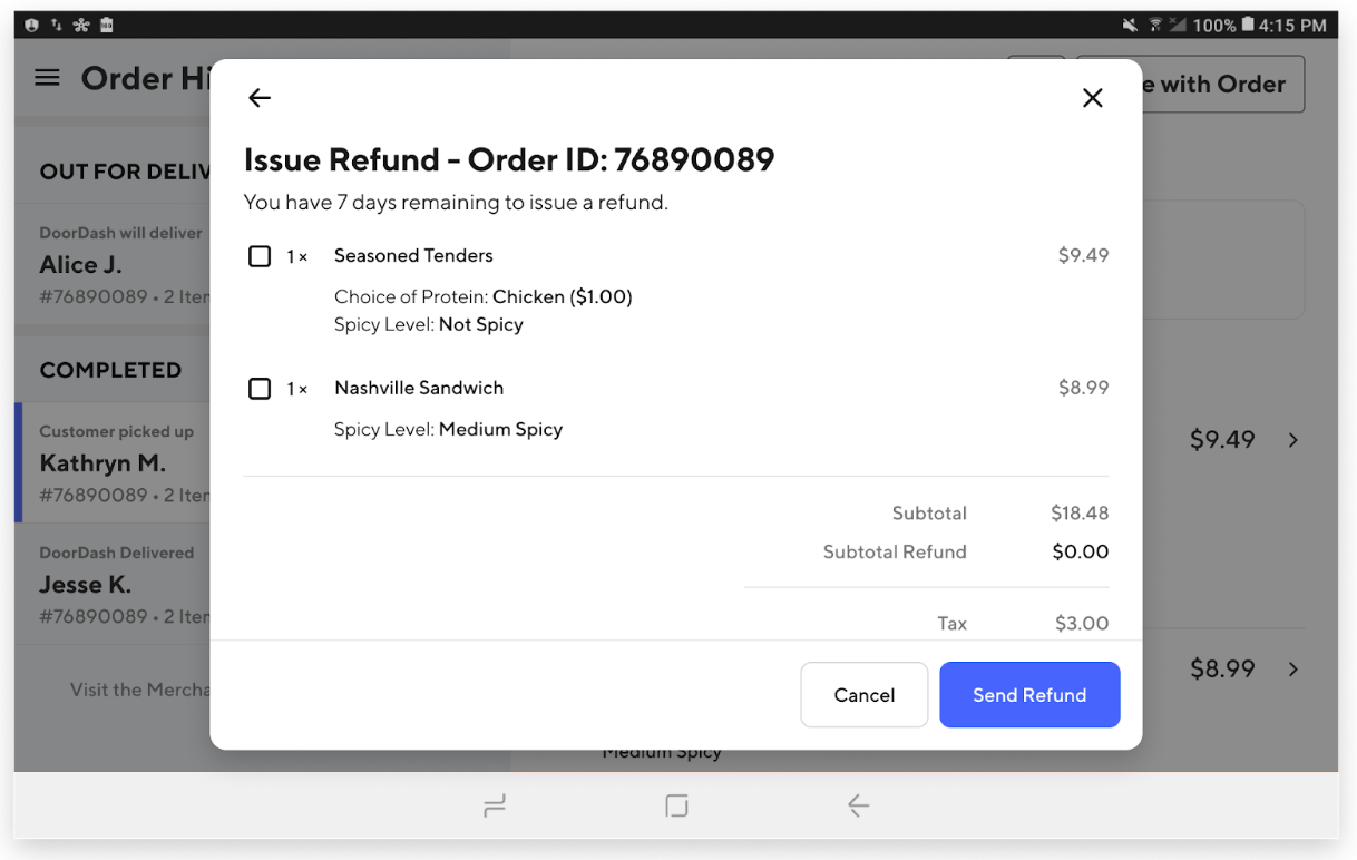 How to refund your Storefront customers in Merchant Portal