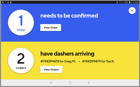 How can I tell when my Dasher is arriving?
